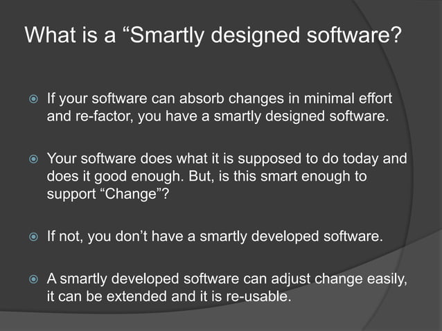 Object Oriented Design SOLID Principles | PPT