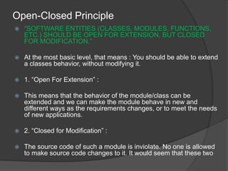 Object Oriented Design SOLID Principles | PPT