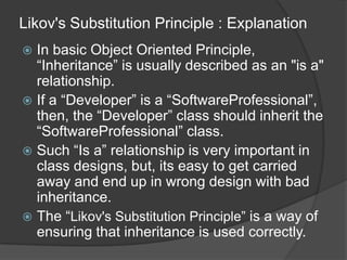 Object Oriented Design SOLID Principles | PPT