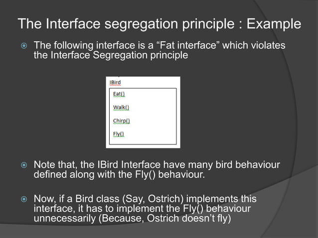 Object Oriented Design Solid Principles