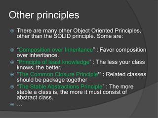 Object Oriented Design SOLID Principles | PPT