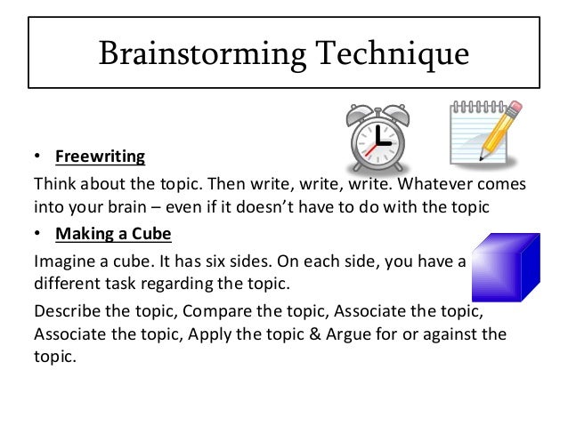 Brainstorming Brainstorming