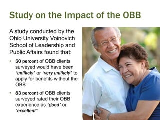 OBB standard power point | PPTX | Government Support and Welfare ...