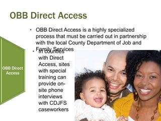 OBB standard power point | PPTX | Government Support and Welfare ...