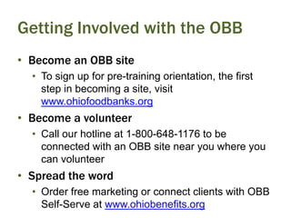 OBB standard power point | PPTX | Government Support and Welfare ...