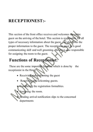 Front OfficeLobby | PDF