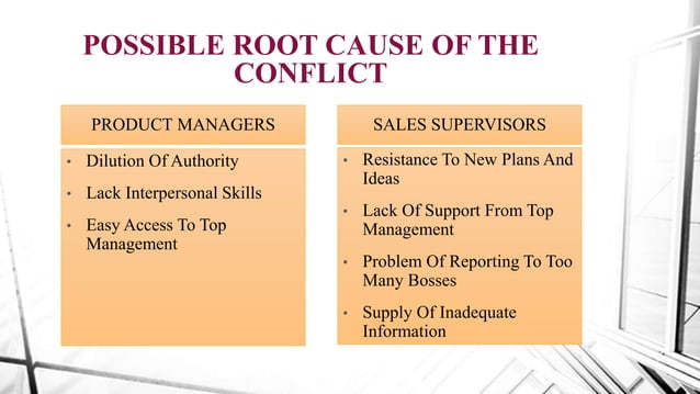 Organisational Behaviour case study conflict management