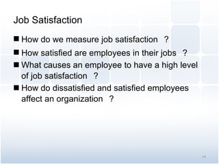 ch3 attitudes and job satisfaction | PPT