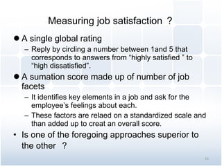 ch3 attitudes and job satisfaction | PPT