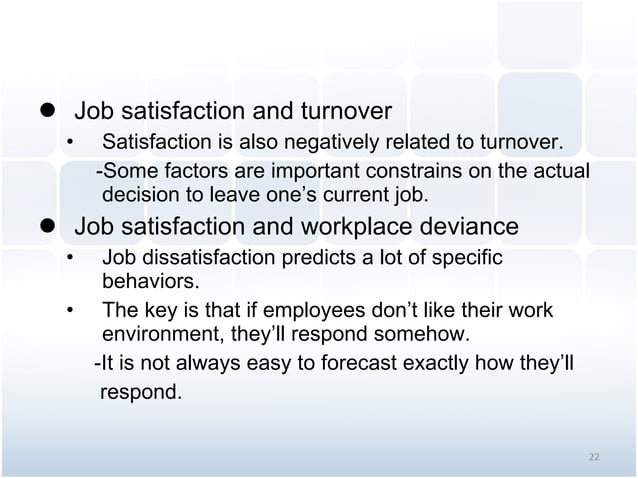 ch3 attitudes and job satisfaction | PPT