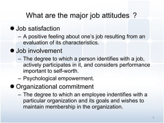 ch3 attitudes and job satisfaction | PPT