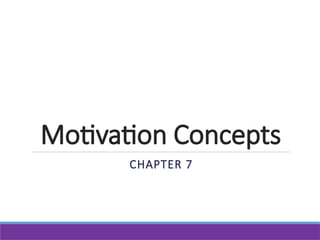 Org B Chap # 7 (Motivation Concepts).pptx
