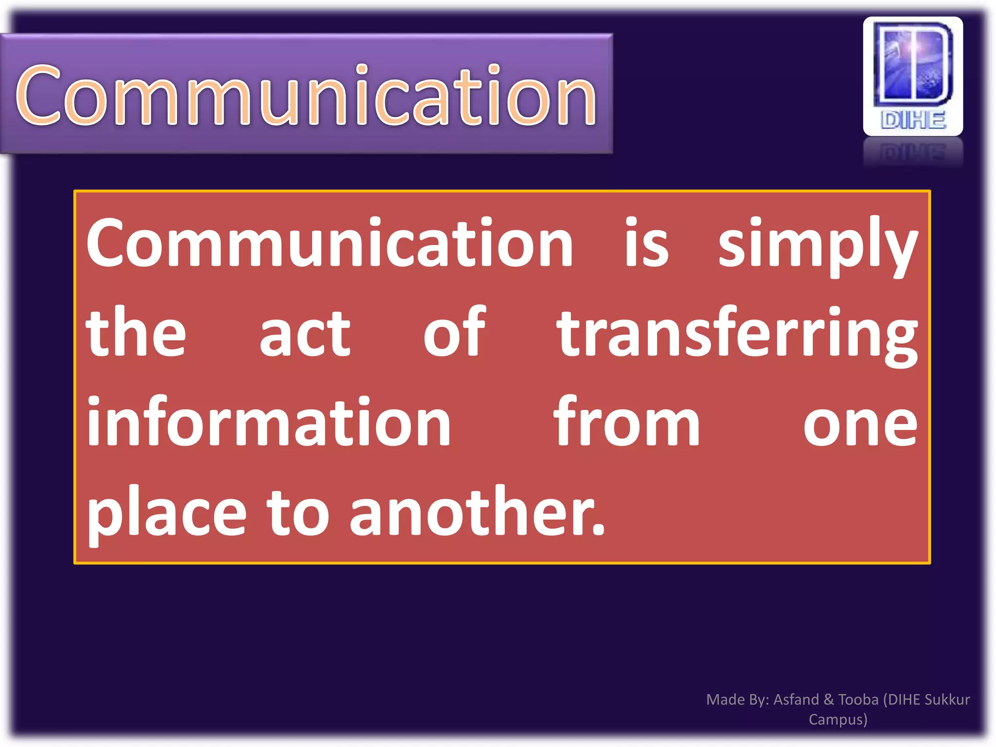 Communication Stephen Robin | PPTX