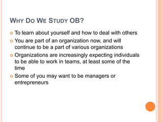 Ob chp 1_introduction | PPT