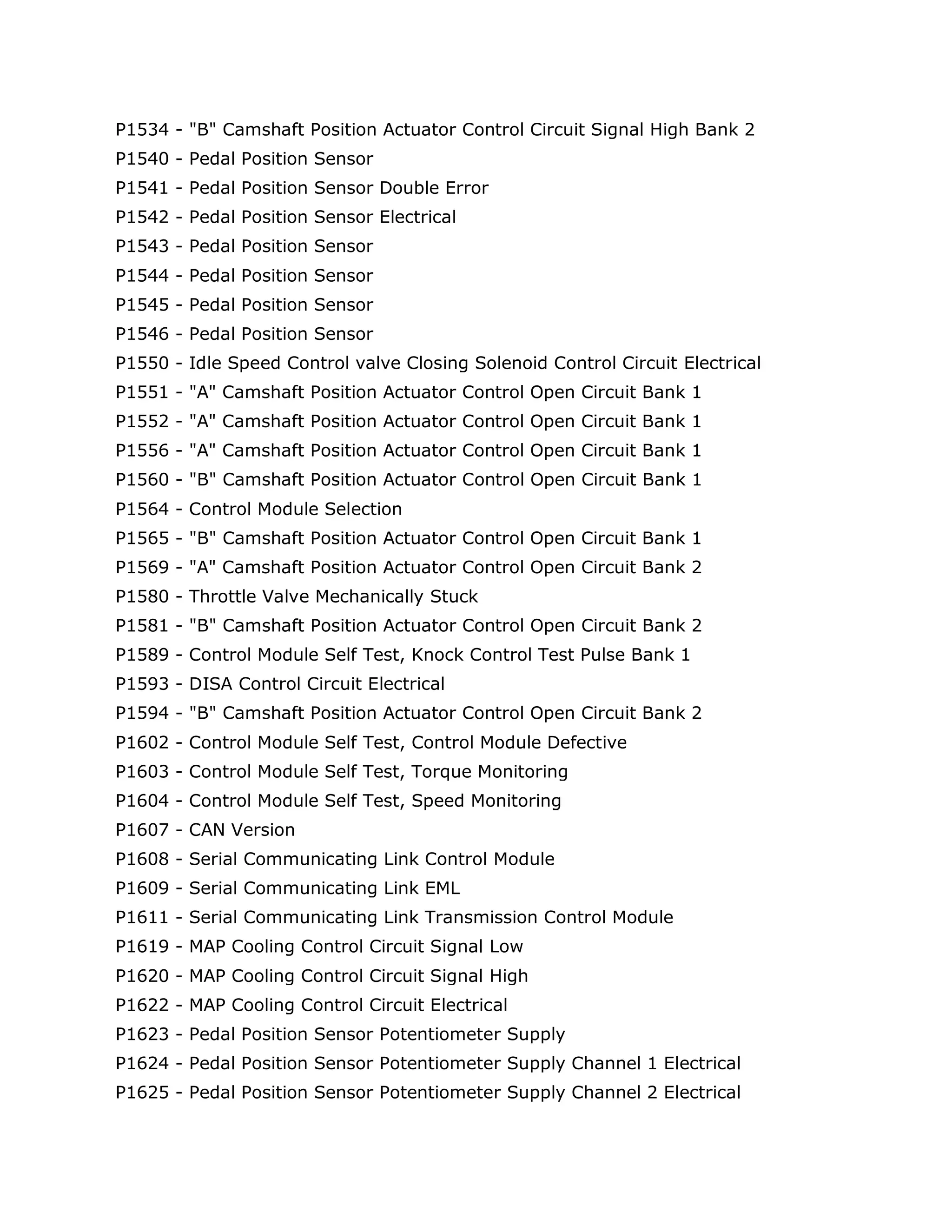 BMW OBD2 Codes | PDF