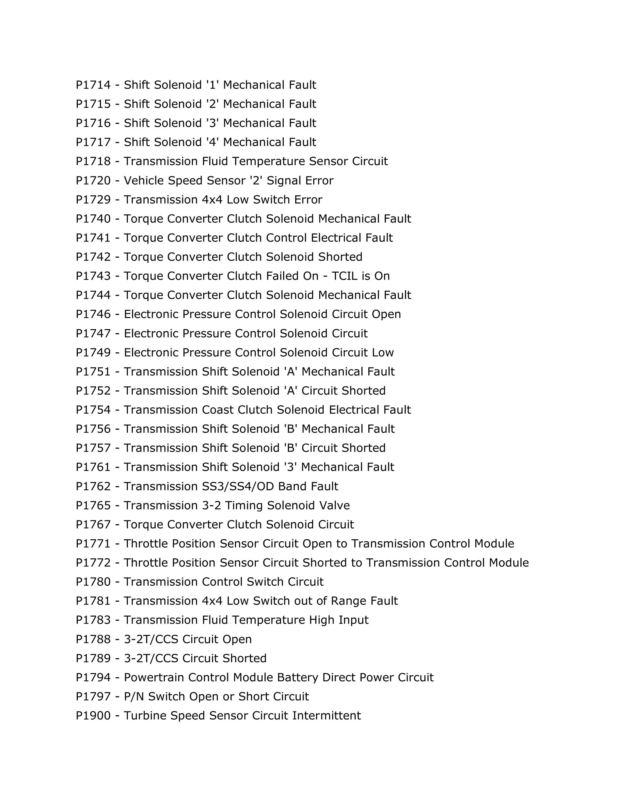 Mazda OBD2 Codes | PDF