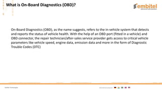 What is OBD and OBD II Software Stack? | PPTX