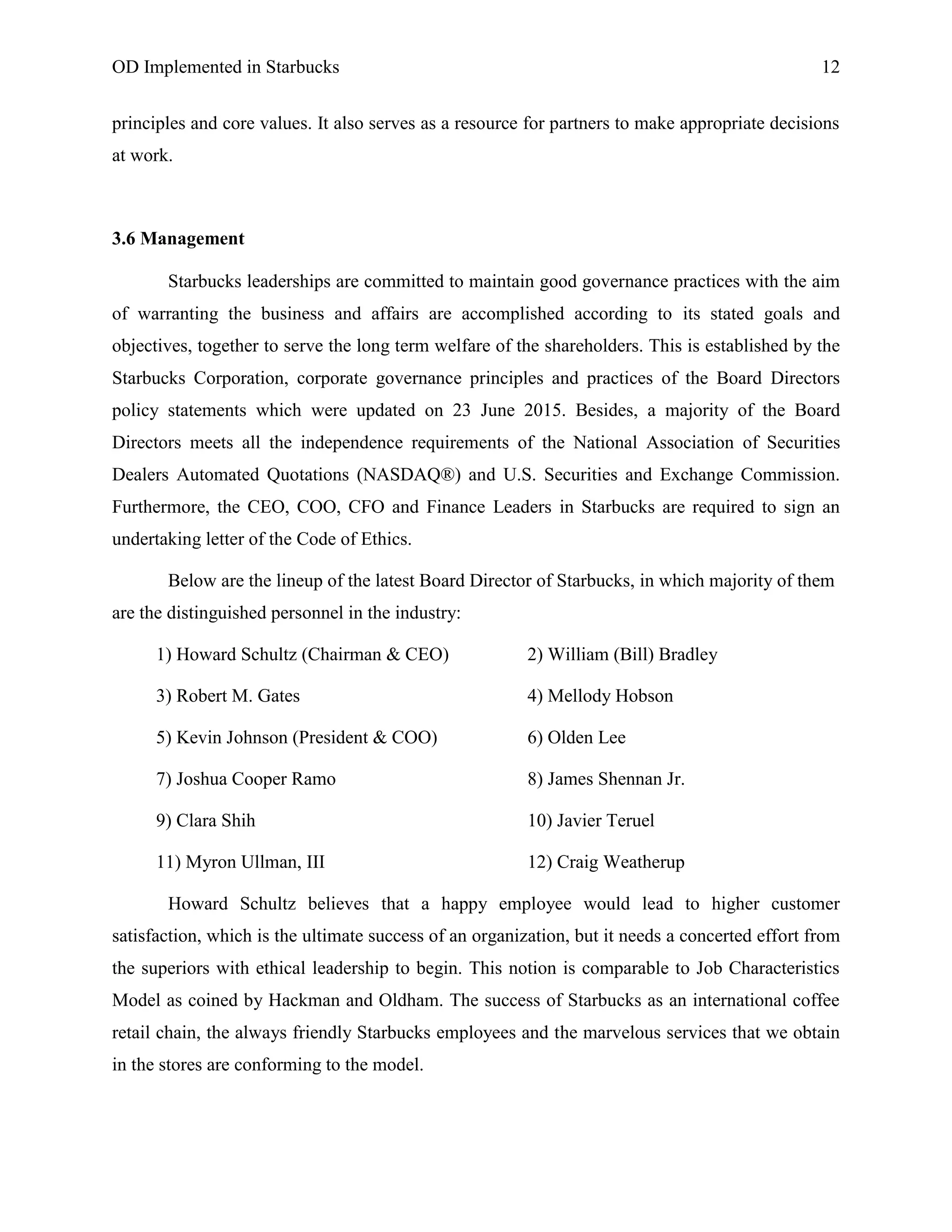 ORGANIZATION DEVELOPMENT IMPLEMENTED IN STARBUCKS | PDF