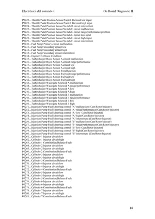 OBD-II On Board Diagnostics - Electrónica del automóvil | PDF