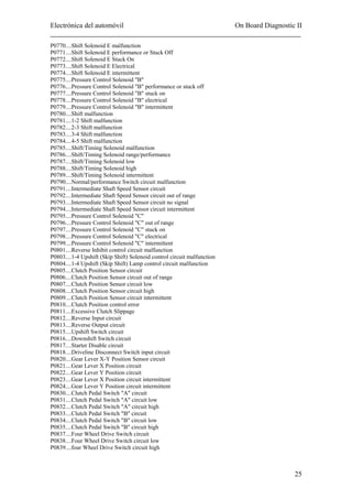 OBD-II On Board Diagnostics - Electrónica del automóvil | PDF
