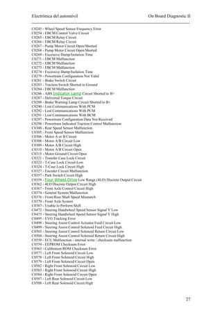 OBD-II On Board Diagnostics - Electrónica del automóvil | PDF