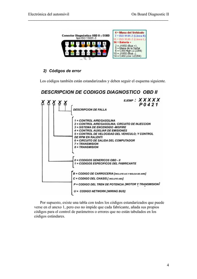 OBD-II On Board Diagnostics - Electrónica del automóvil | PDF