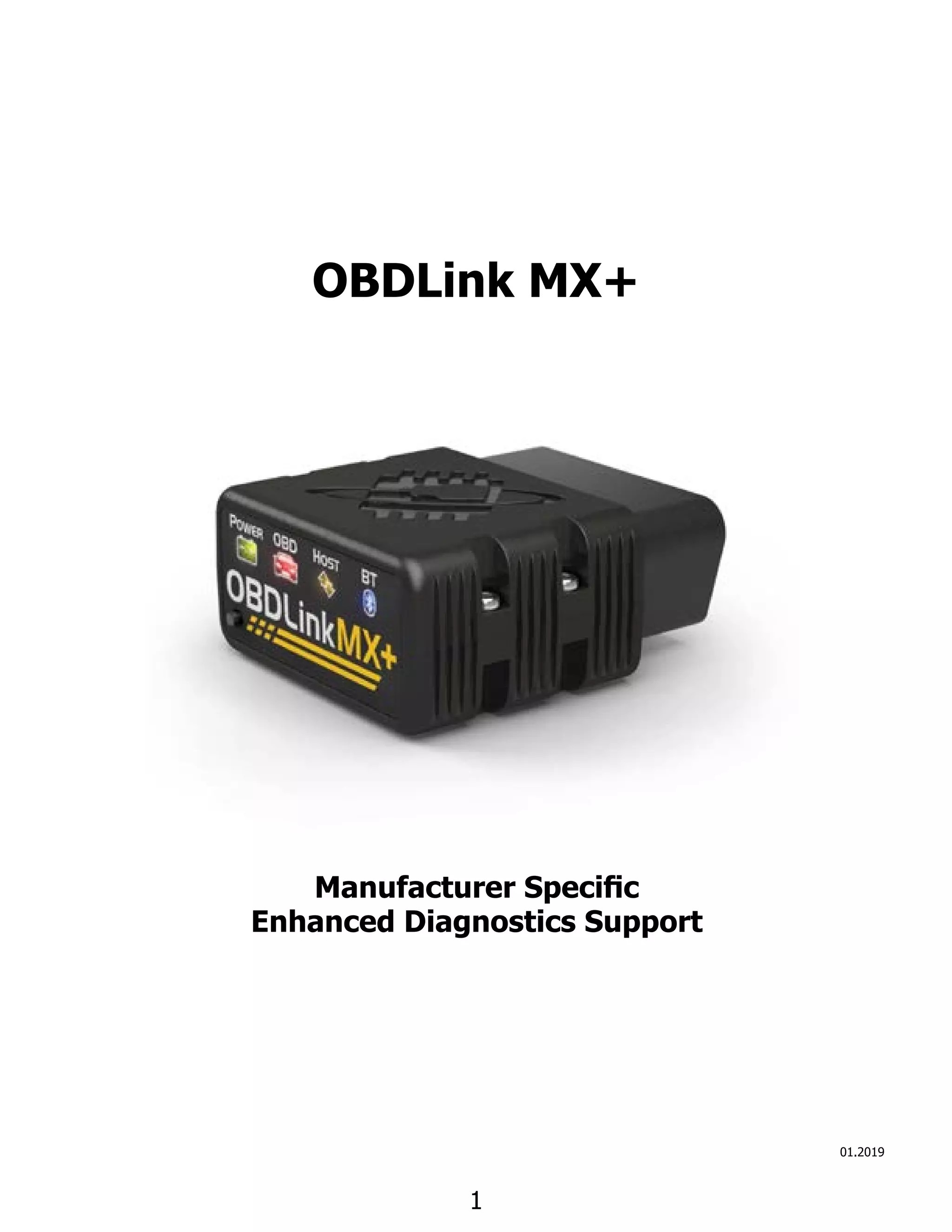 OBDLink MX+ User's Manual | PDF
