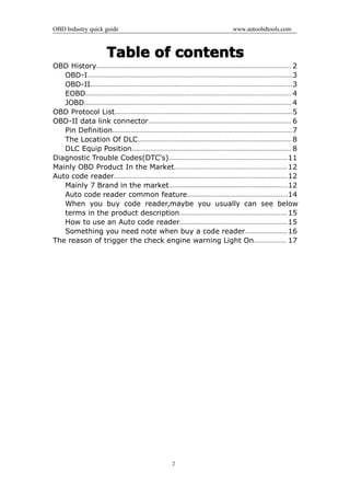 the best obd industry quick guide book | PDF