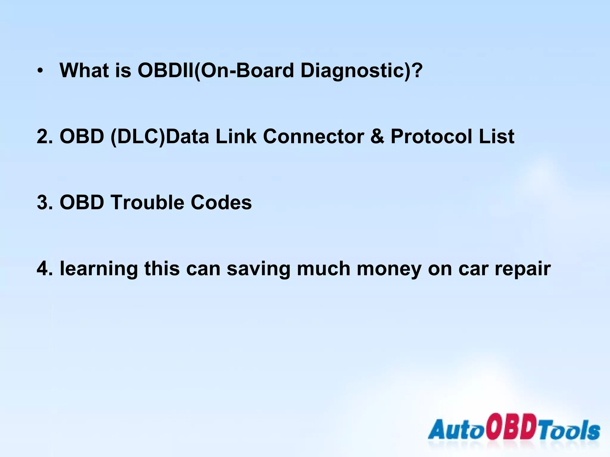 Obd system quick guide | PPT