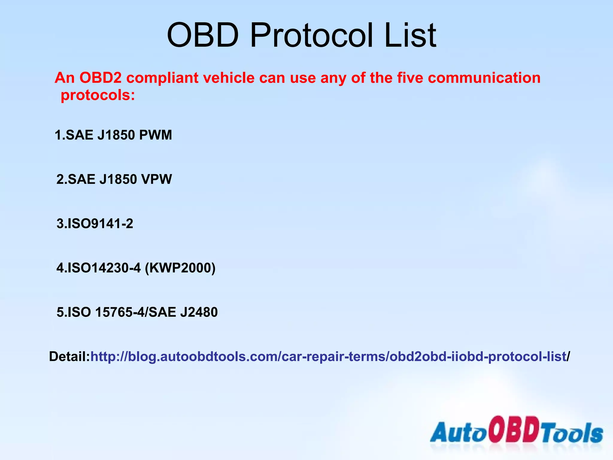 Obd system quick guide | PPT | Operating Systems | Computer Software ...