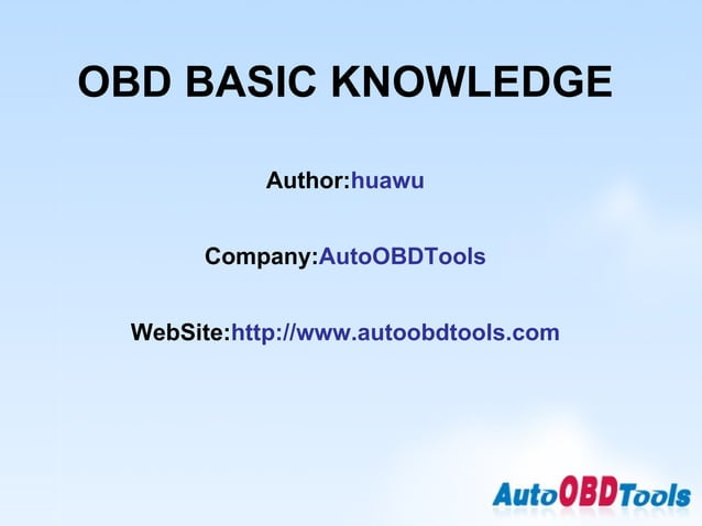 Obd system quick guide | PPT | Operating Systems | Computer Software and Applications