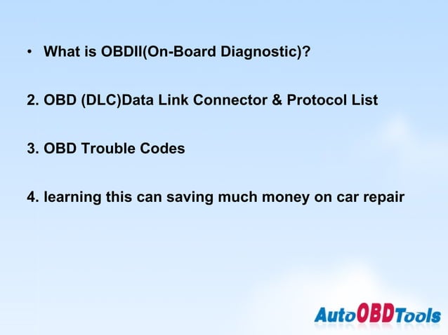 Obd system quick guide | PPT | Operating Systems | Computer Software ...