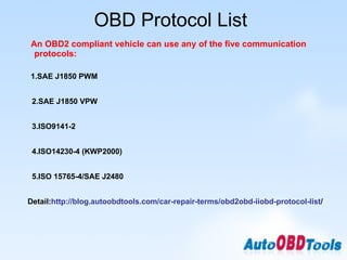 Obd system quick guide | PPT