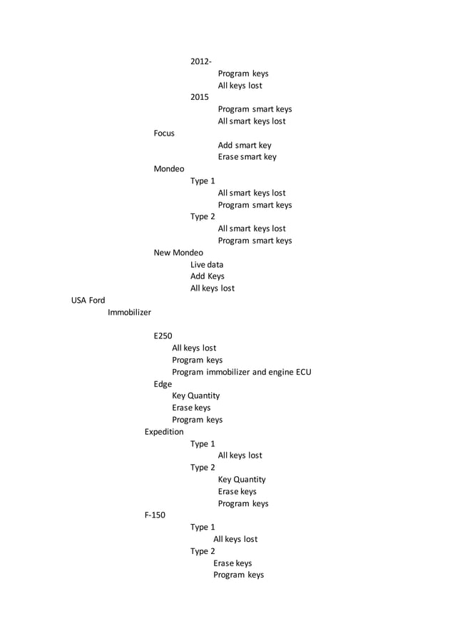 OBDSTAR F100 Ford Mazda key programmer overview | PDF