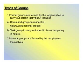 OB STRUCTURE & GROUP DYNAMICS | PDF