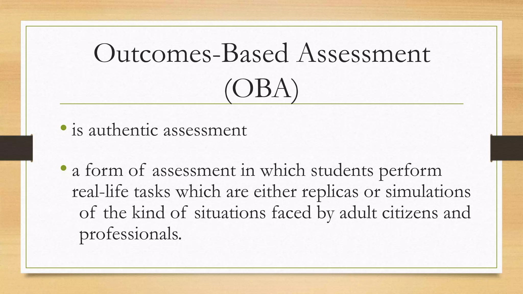 Outcomes-Based Education (OBE) | PPTX