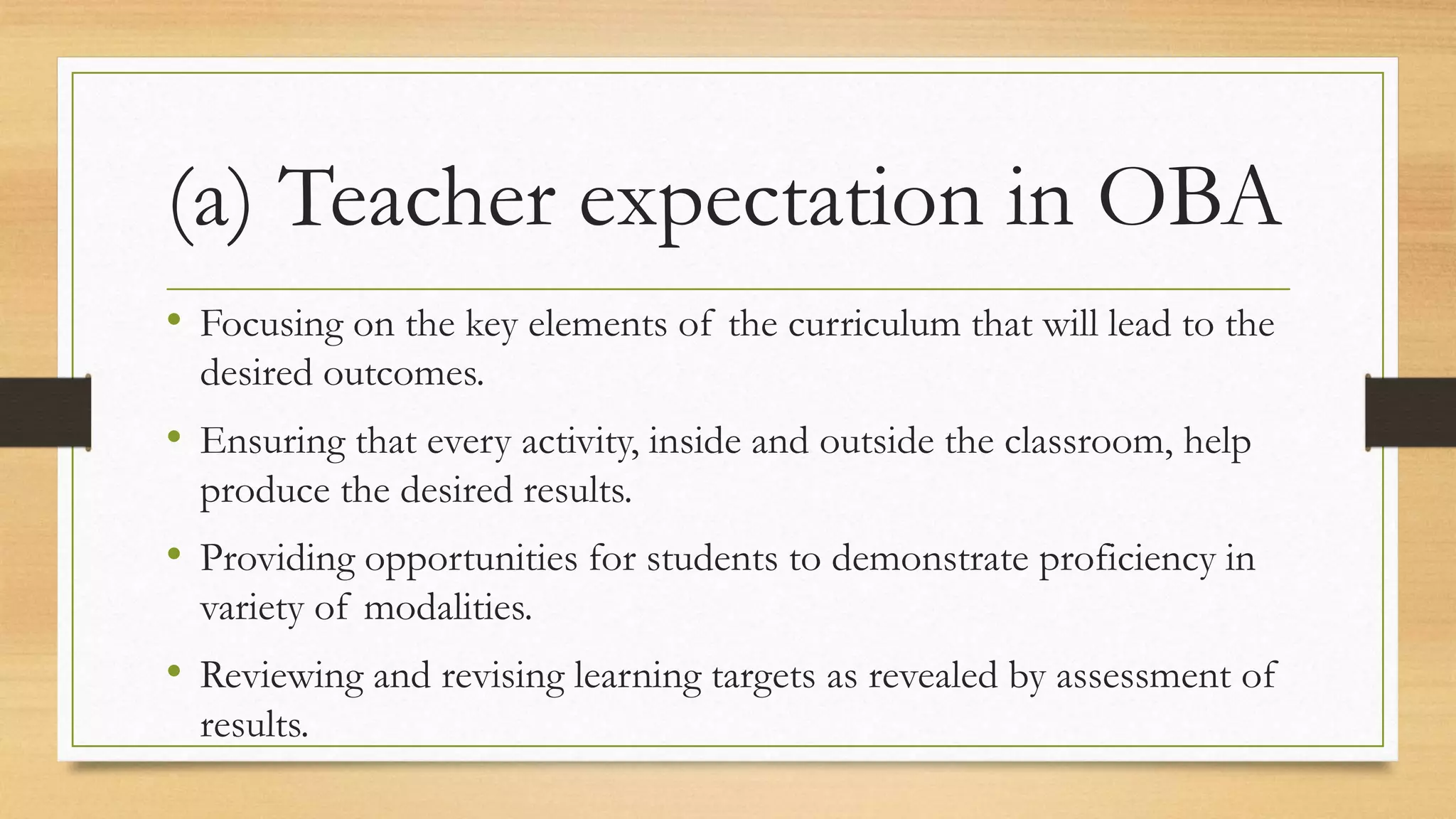 Outcomes-Based Education (OBE) | PPTX