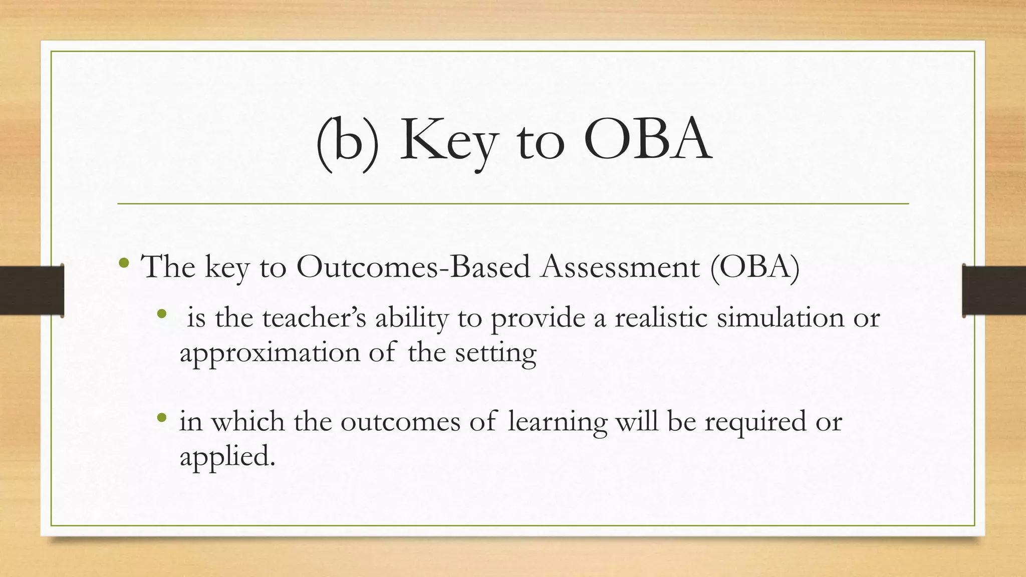 Outcomes-Based Education (OBE) | PPTX