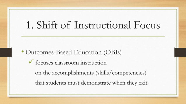 Outcomes-Based Education (OBE) | PPTX | Professional School ...