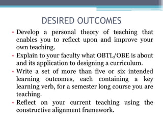 OUTCOMES-BASED EDUCATION (OBE) OR OUTCOMES-BASED TEACHING AND LEARNING ...