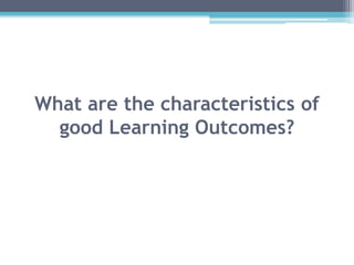 OUTCOMES-BASED EDUCATION (OBE) OR OUTCOMES-BASED TEACHING AND LEARNING ...