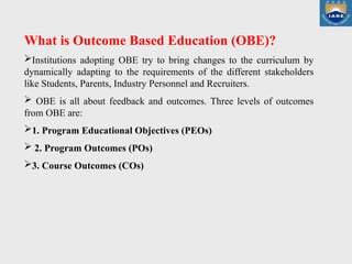 OBE 1.pptx outcome based education for students and teachers | PPTX