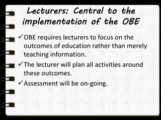 OBE Approaches | PDF