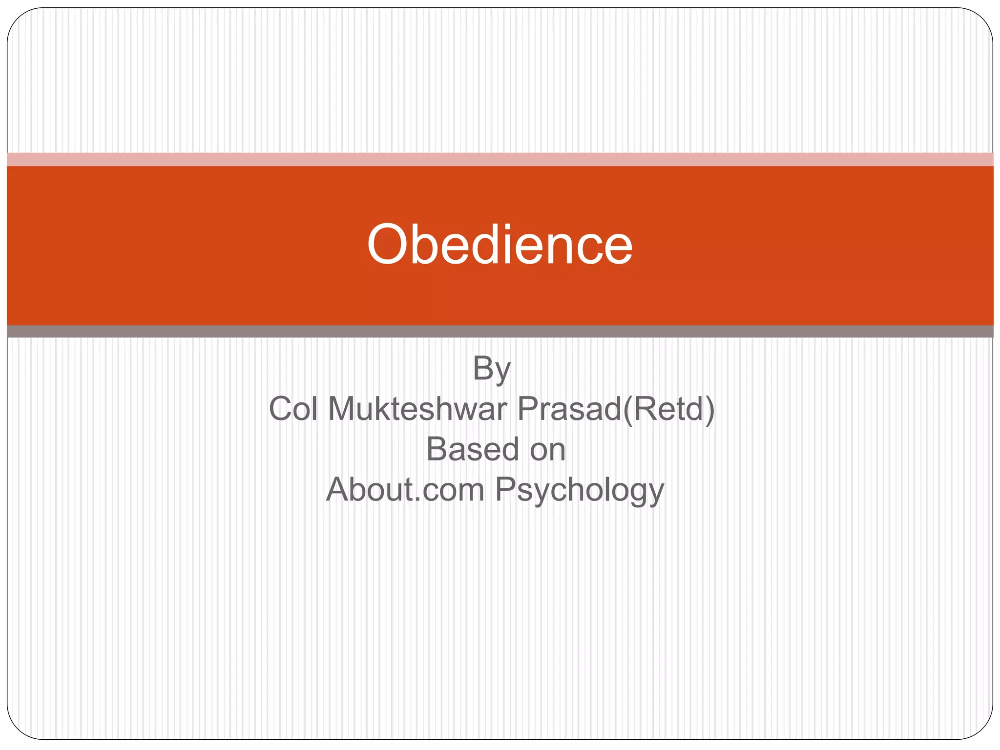 Obedience | PPTX
