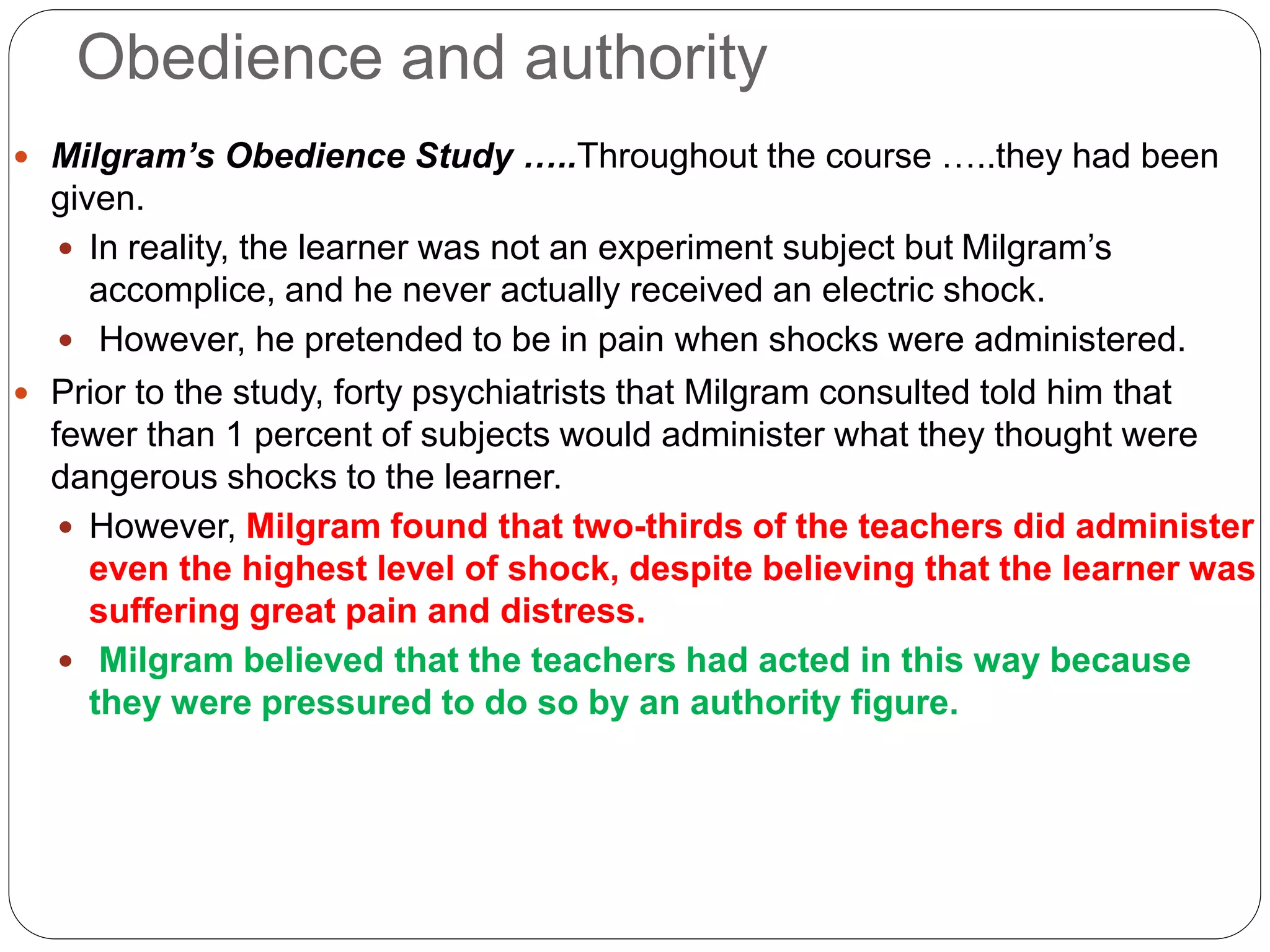 Obedience and authority | PPTX