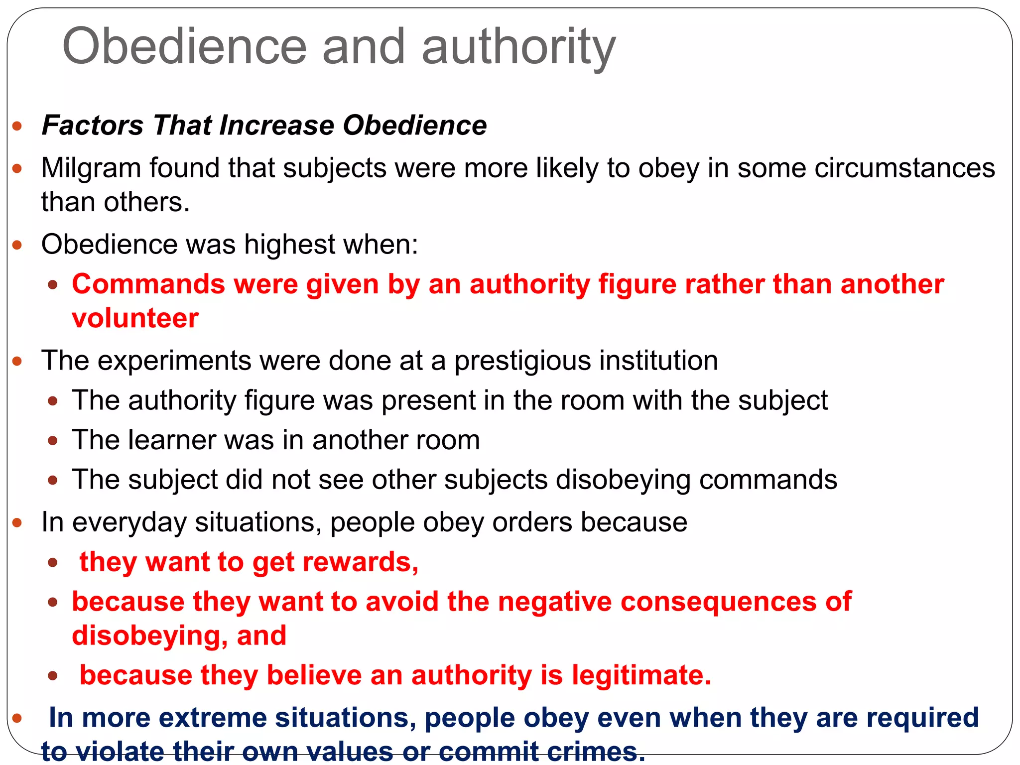 Obedience and authority | PPTX