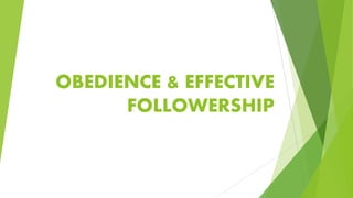 Obedience & Leadership | PPTX