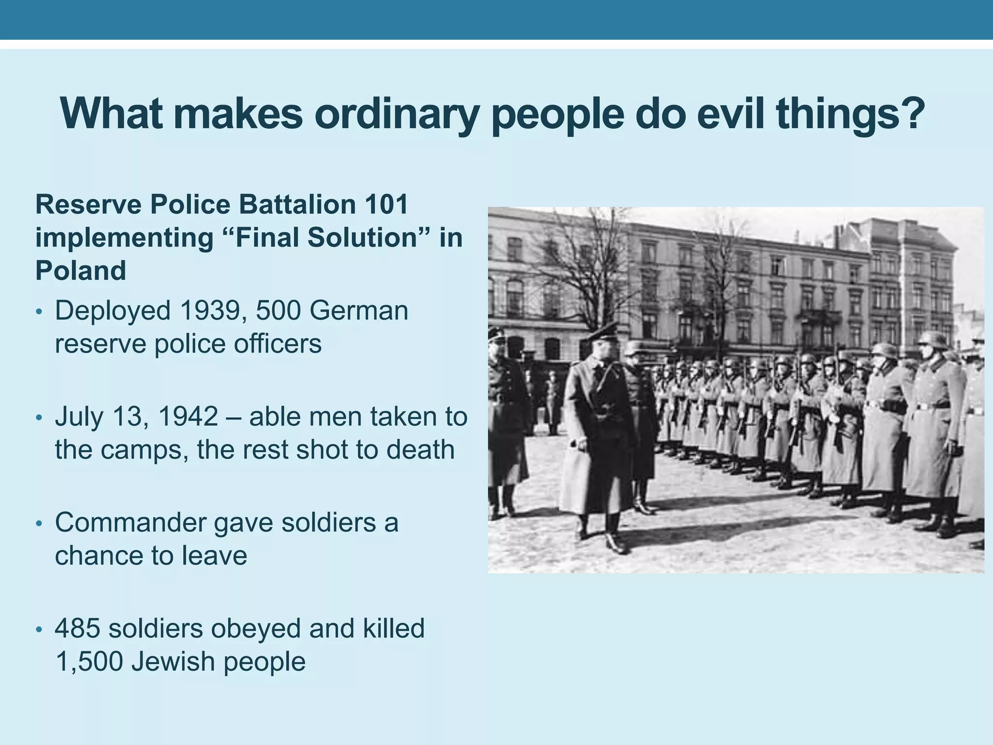 Social Psychology -- Stanley Milgram on Obedience | PPTX