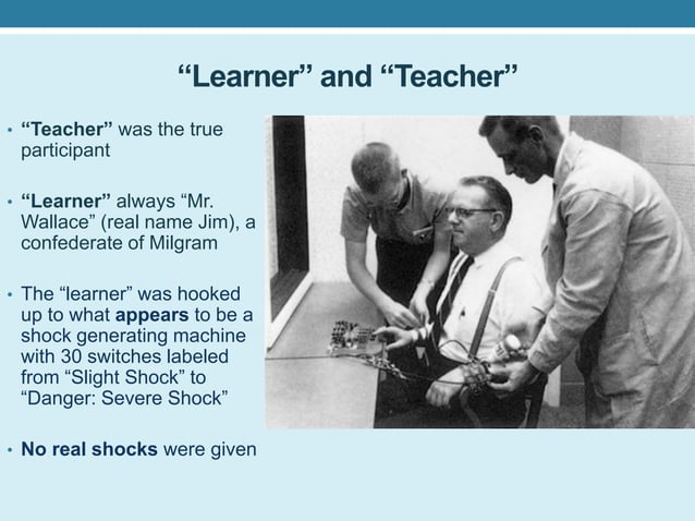 Social Psychology -- Stanley Milgram on Obedience | PPTX | Hobbies ...