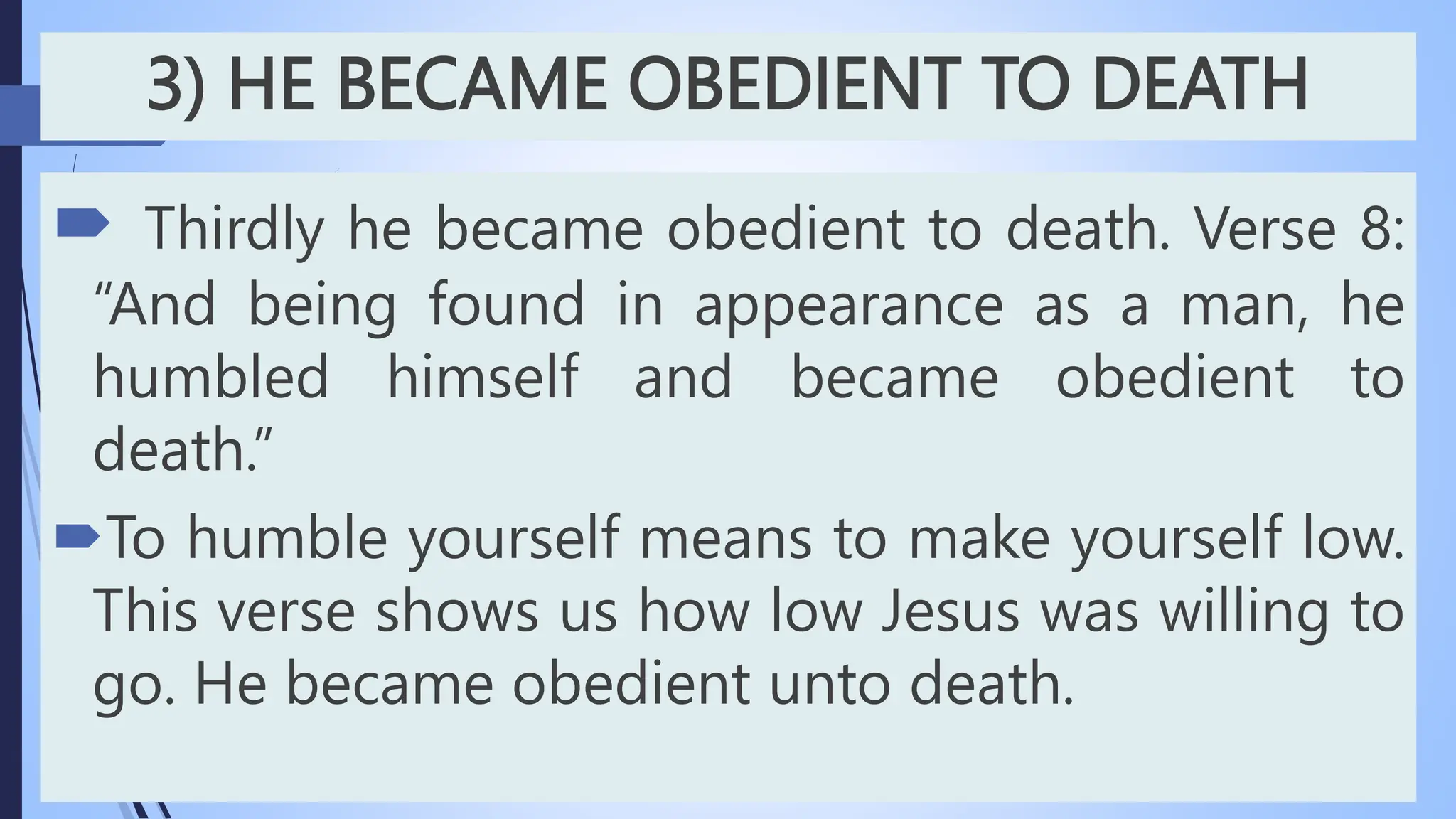 THE HUMBLE OBEDIENCE OF JESUS CHRIST .pptx
